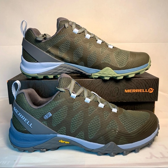 Merrell | Shoes | Merrell Siren 3 Waterproof Hiking Shoes Green Grey ...